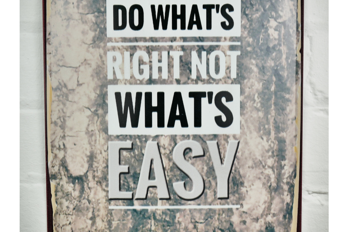 Sign (Do Whats Right) – Home Hub Ireland